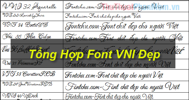 Discover stunning VNI fonts, a curated collection of exquisite VNI fonts.