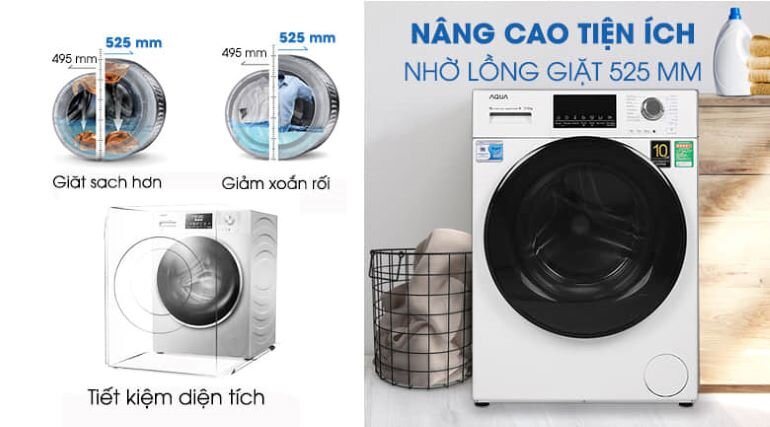 New Improved Features of the Aqua 9 kg AQD-D900F S Washing Machine ...