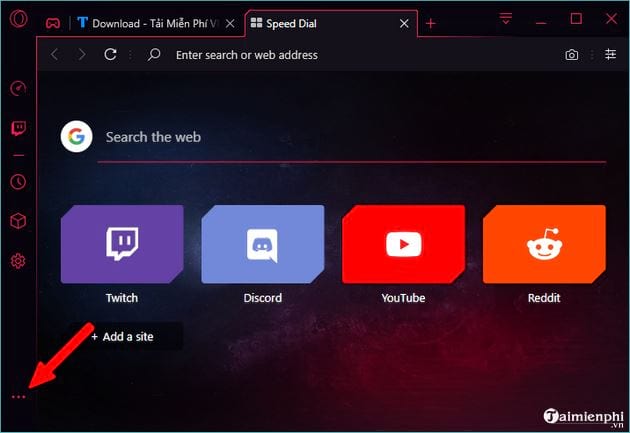 Using Facebook Messenger on Opera GX