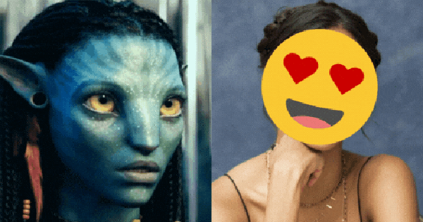 The beauty behind the creation of the iconic 'Avatar,' holding a screen ...
