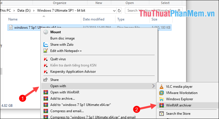 How to Open and Extract ISO Files Using WinRAR