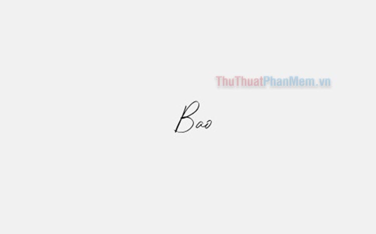 Beautiful Signature for the Name Bao - The Most Exquisite Bao Signature ...