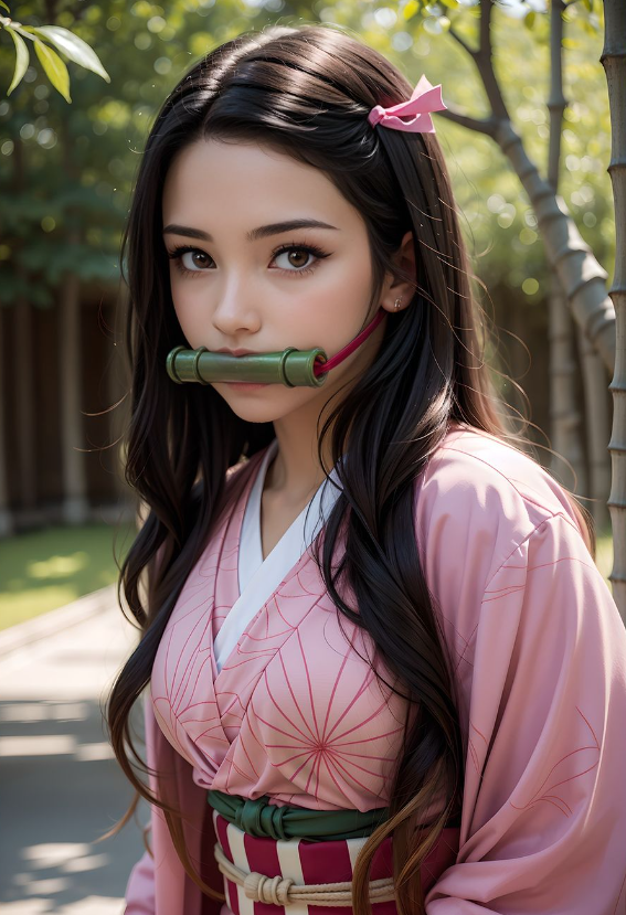 AI Transforms 'National Sister' Nezuko Kamado into the Real World