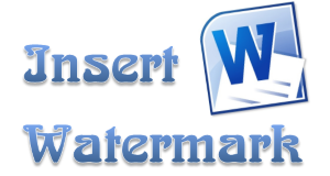 Creating Watermarks for Word Documents