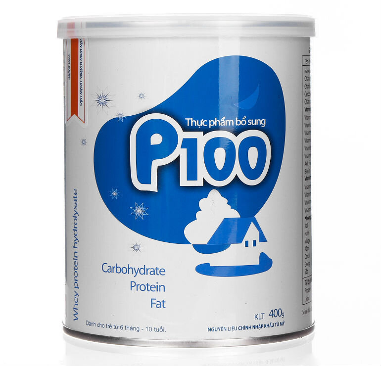 Does P100 milk effectively aid in baby weight gain?