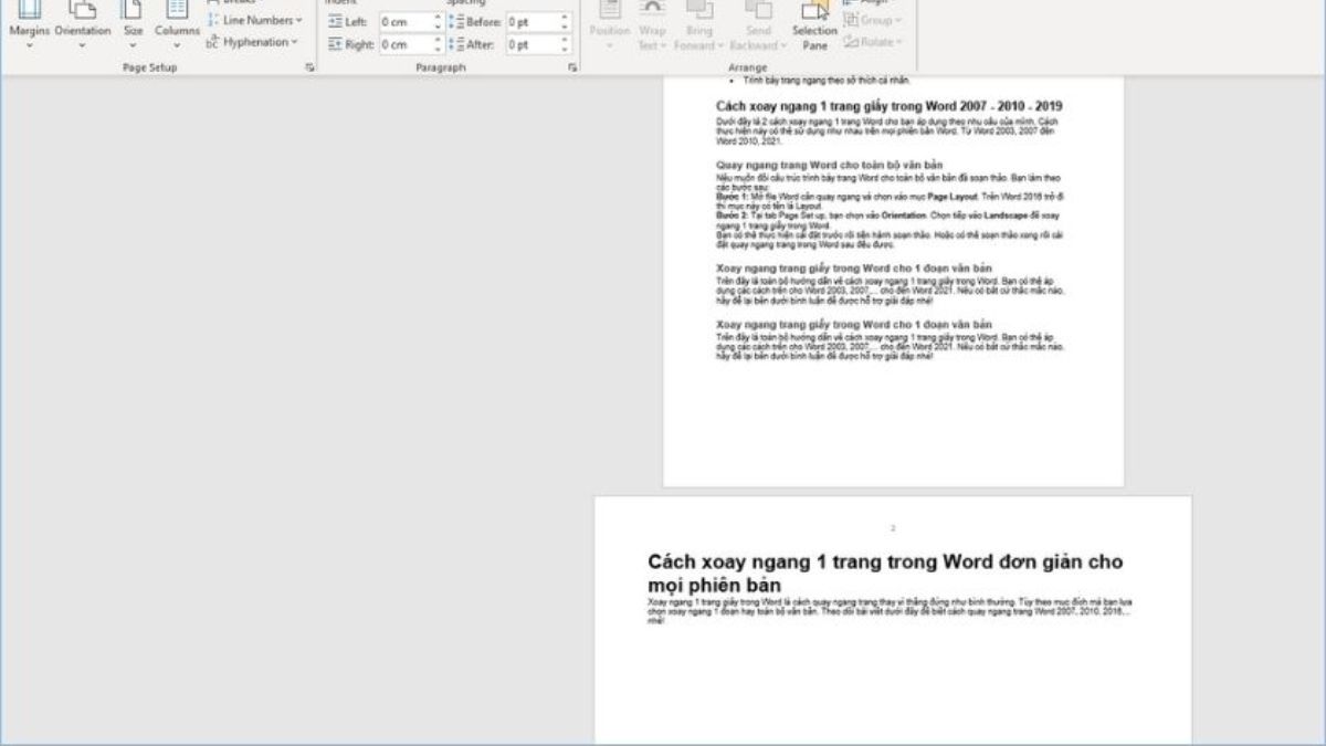 The Quickest Way to Rotate Any Page in Word