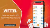 Compilation of Viettel's High-Speed 50k/month Data Packages