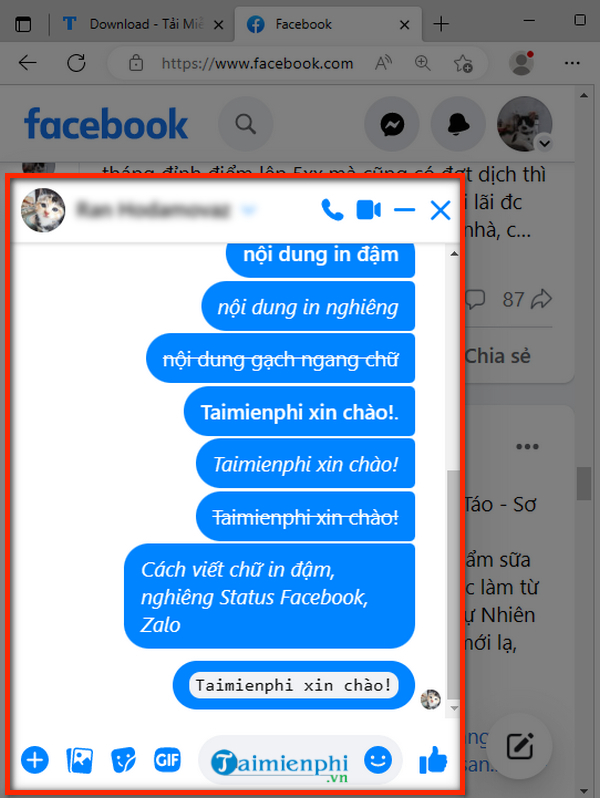 How to write bold and italic text in Facebook and Zalo using your phone
