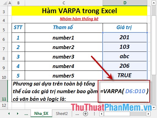 Explore Varpa Function An Excel Function For Computing Variance 0184
