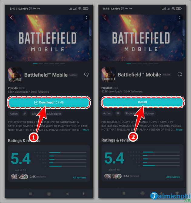 Downloading and Playing Battlefield Mobile on Android, iOS in Vietnam