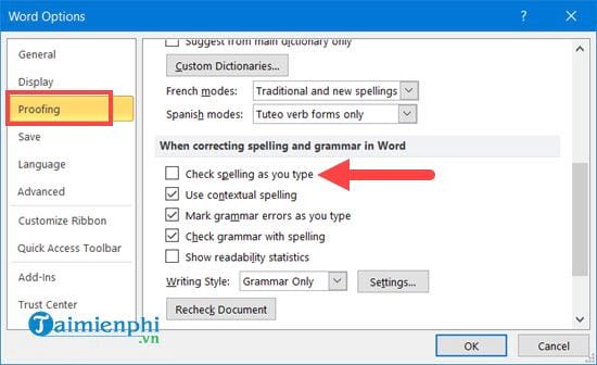 Learn how to remove red underline in Word and turn off spell check