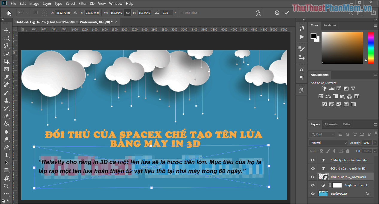Creating a Submerged Logo in Photoshop