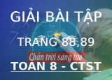 Solving 8th-grade math problems on pages 88 and 89, Exercise at the end ...