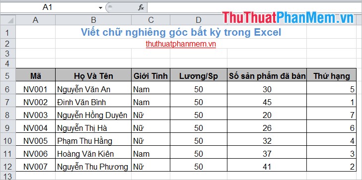 Mastering Italic, Vertical, and Diagonal Text in Excel