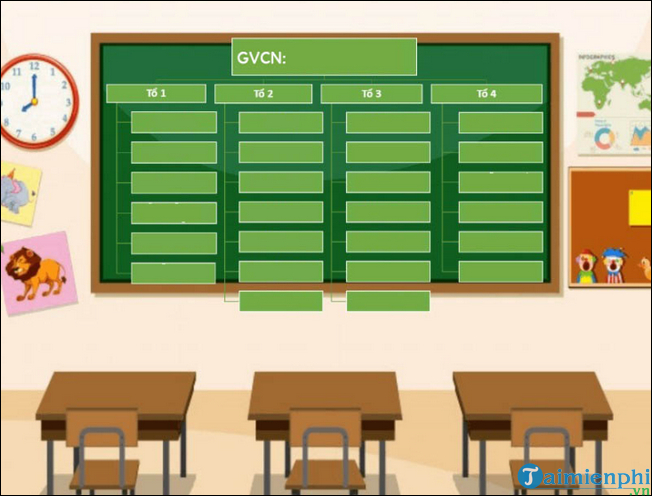 Beautiful Classroom Diagram Templates in Word, 2, 3, 4 Rows