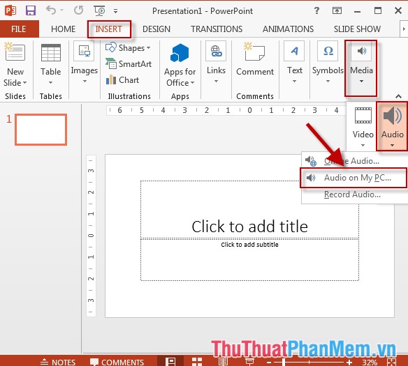 Embedding Audio Files into PowerPoint Slides