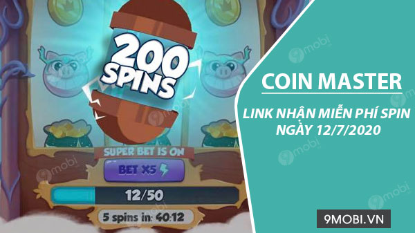 Spin Coin Master Free Link for July 12th, 2020