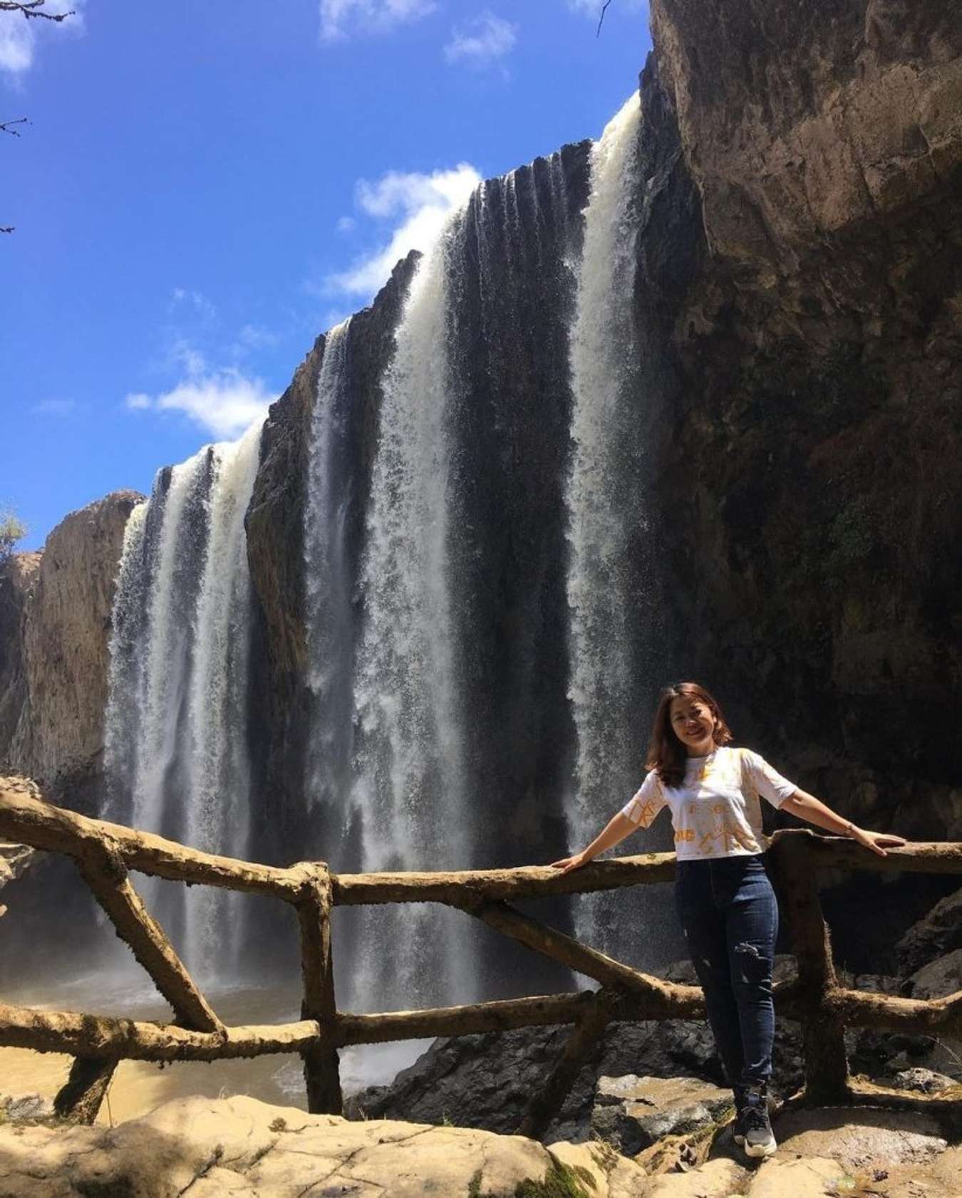 Captivated by the majestic beauty of Bao Dai waterfall