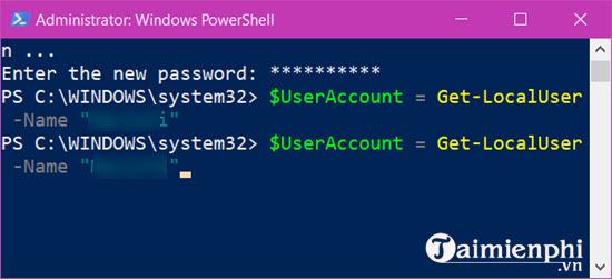 How to Change Windows 10 Password with PowerShell, Changing Password on ...