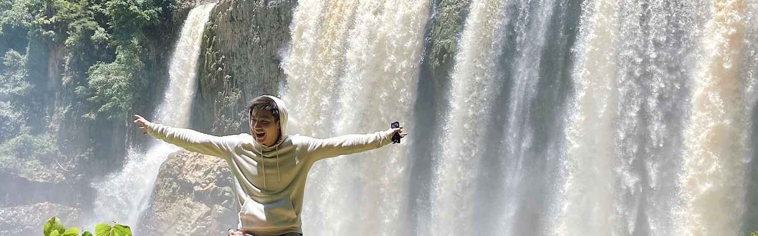 Captivated by the majestic beauty of Bao Dai waterfall