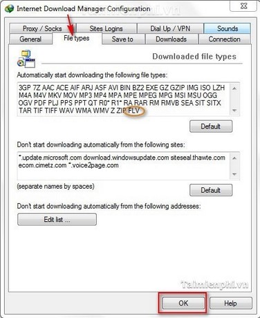 Adding File Formats for Download in Internet Download Manager (IDM)