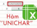 The UNICHAR Function in Excel: Returns the Unicode character of a number.