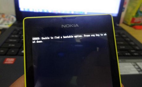 Troubleshoot and fix Lumia error: unable to find a bootable option.