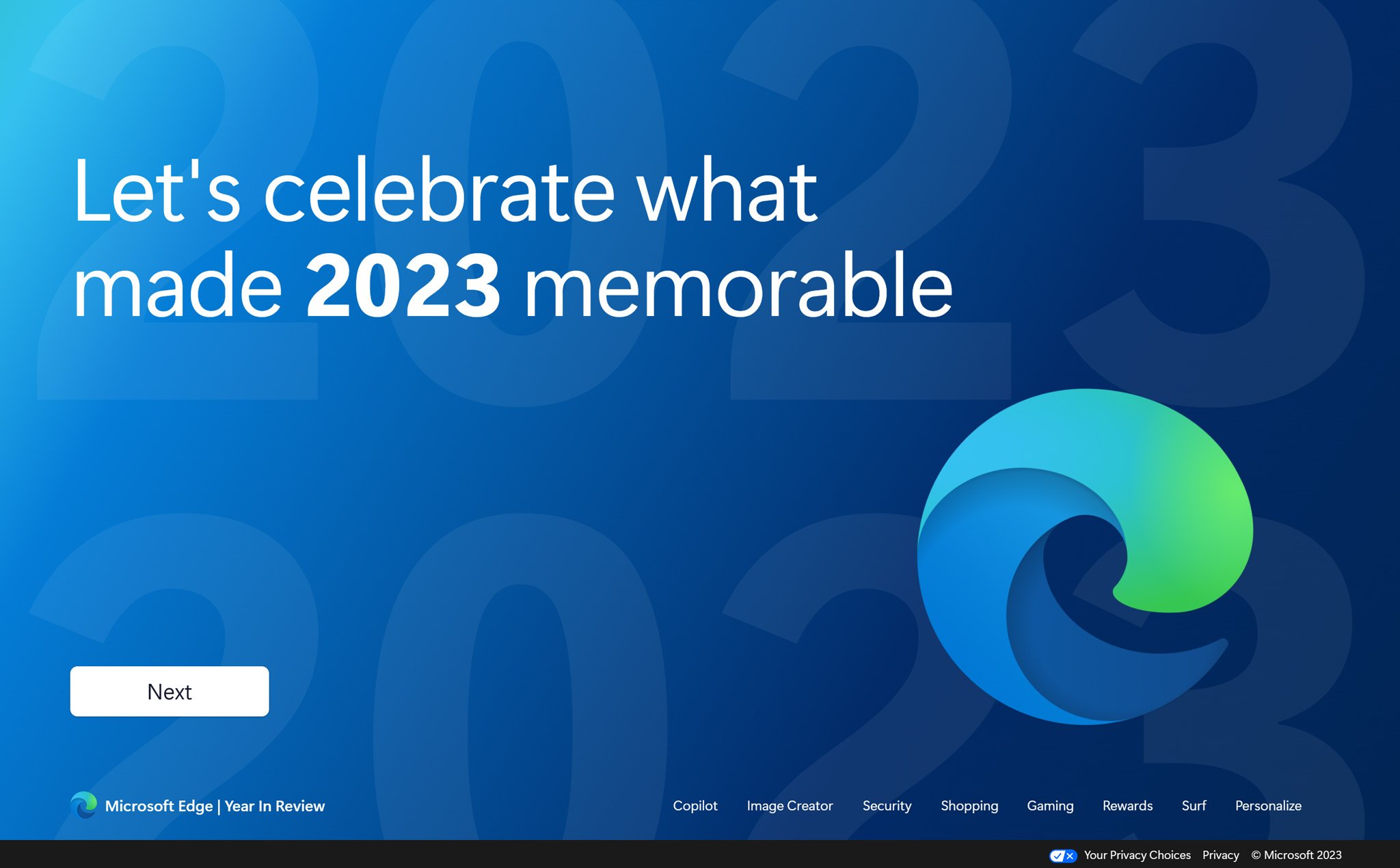 Tóm tắt Microsoft Edge năm 2023: 1,9 tỉ cuộc trò chuyện trí tuệ nhân ...