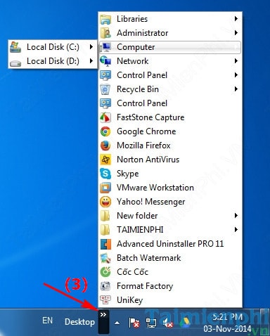 Quickly Browse Data Using Taskbar on Your Computer