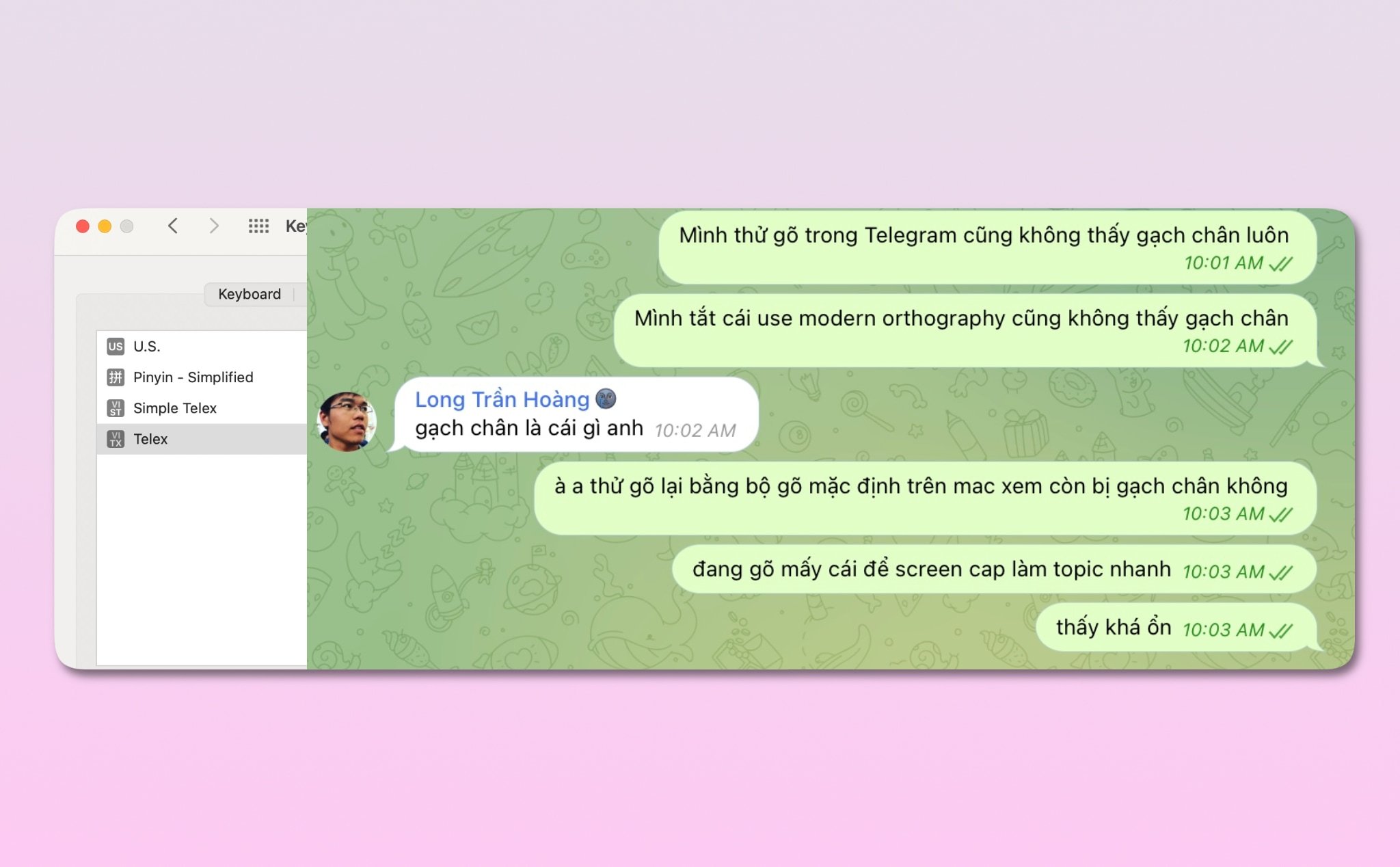 Back to the macOS input method topic: What difficulties are you encountering with the default ...