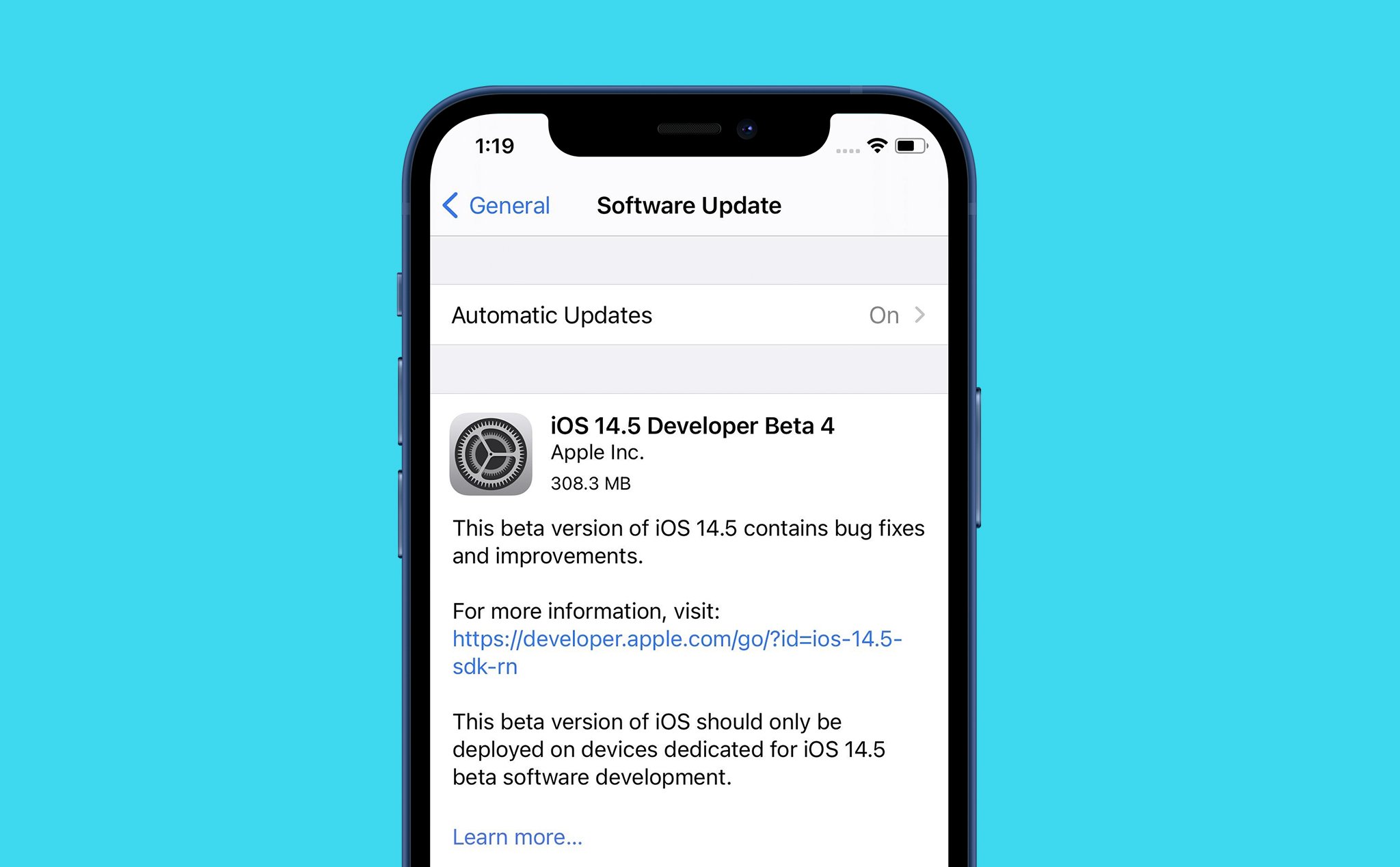 iOS 14.5 Beta 4 đã được Apple phát hành, các bạn sử dụng iPhone nhanh chóng cập nhật nhé! | Tác ...