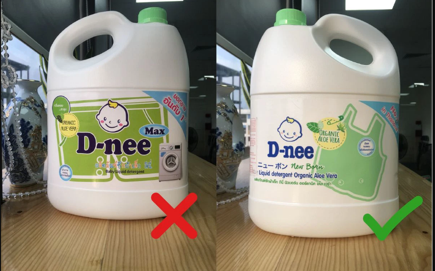 Tips for Easily Distinguishing Genuine and Fake Dnee Laundry Detergent ...