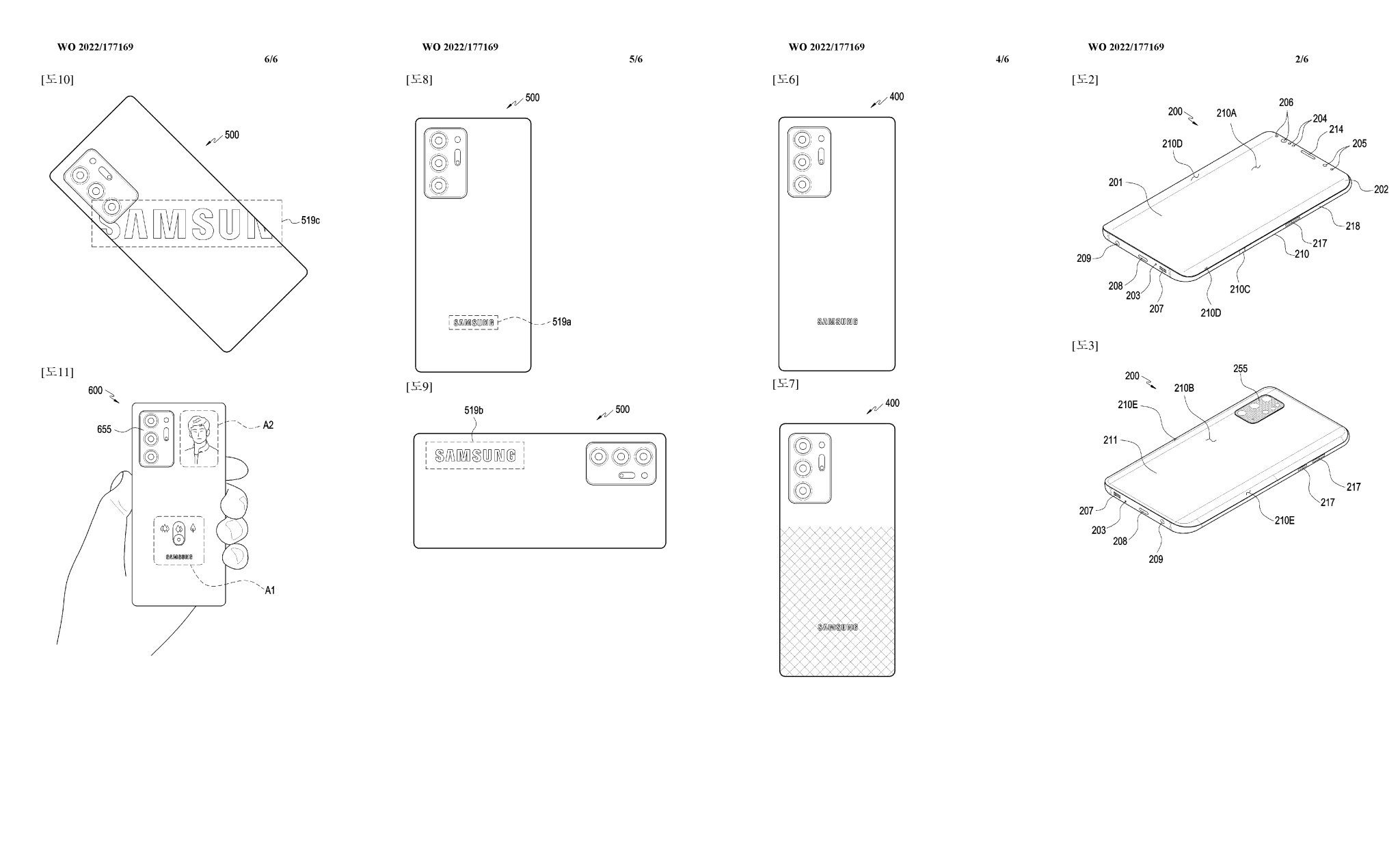 Samsung Patents Smartphone with 'Invisible' Dual Display on Back ...