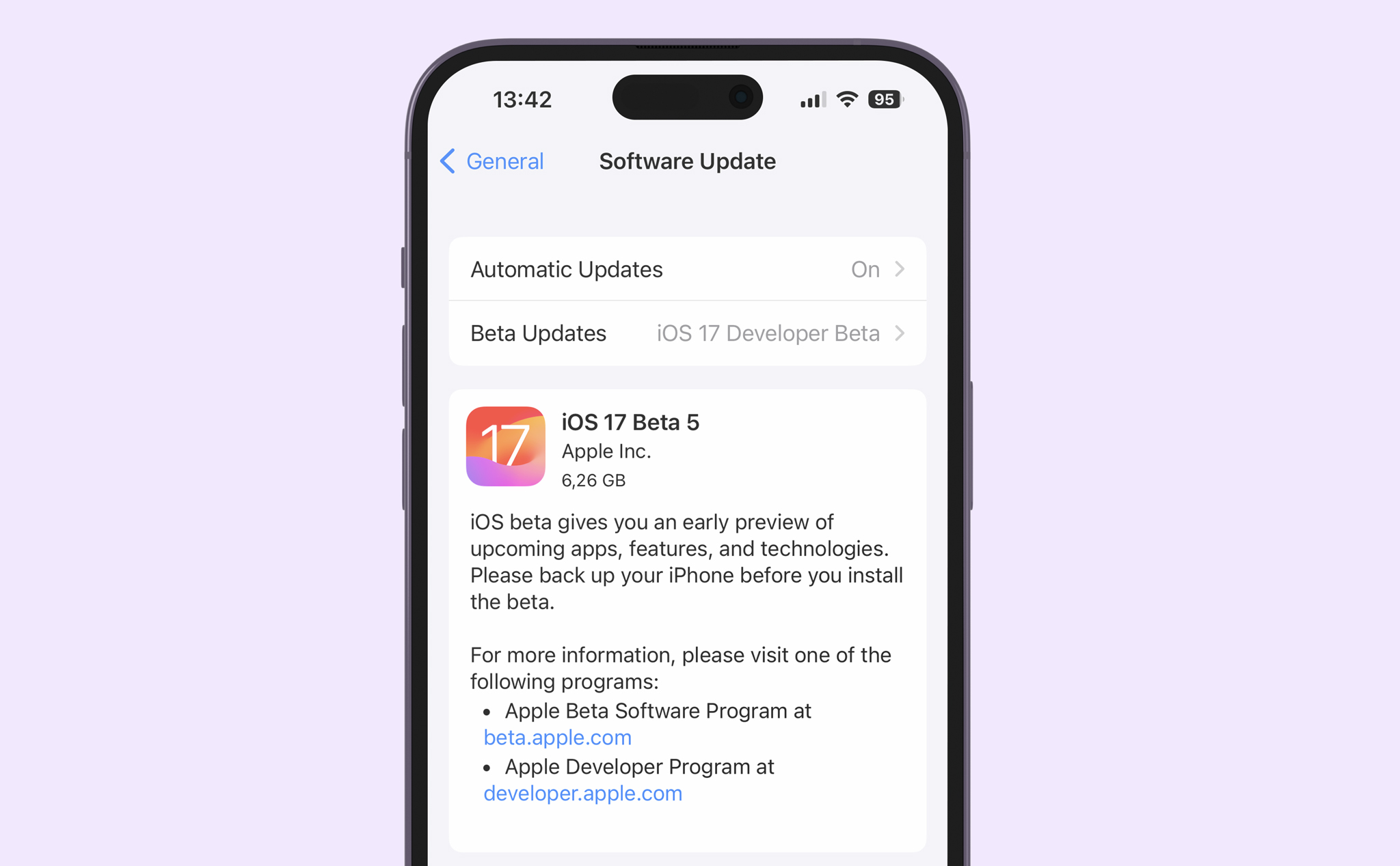Apple Releases iOS 17 Dev Beta 5