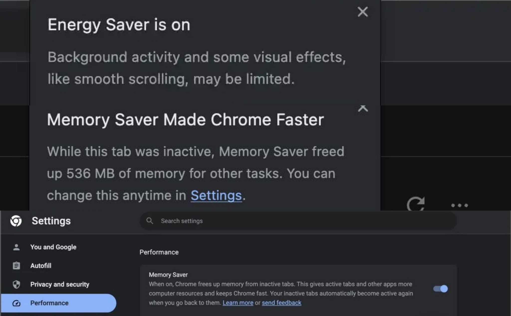 Have you ever tried optimizing RAM and battery usage on Google Chrome?