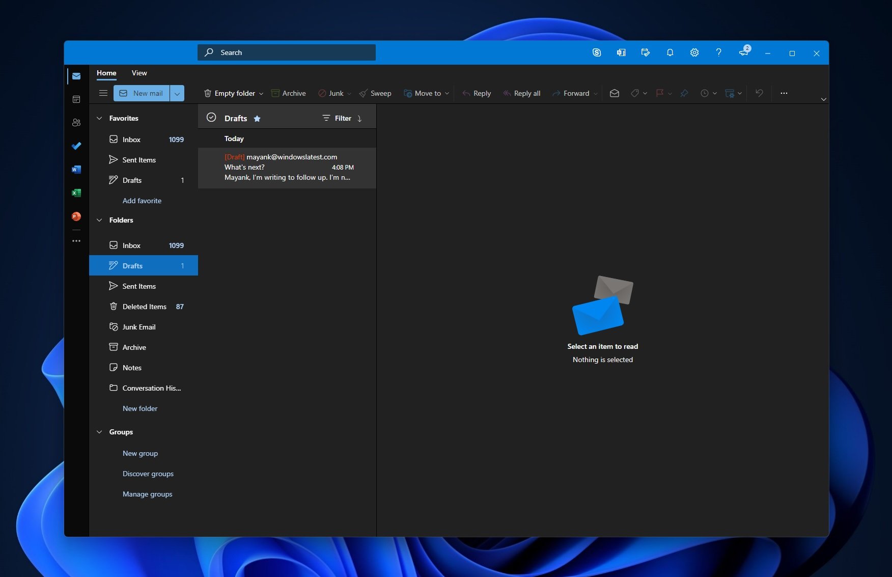 Introducing the new One Outlook app for Windows 11.