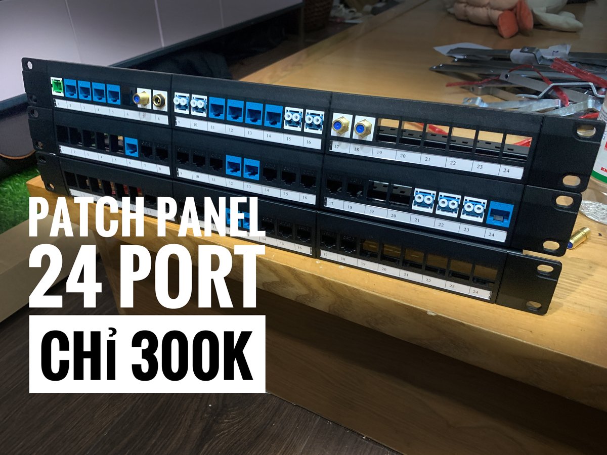 Đánh giá Patch panel 24 cổng trên shopee của Trung Quốc | Bởi: kimvantoan