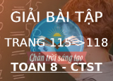 Solving 8th grade math problems on pages 115-118, Volume 1 of CTST book ...