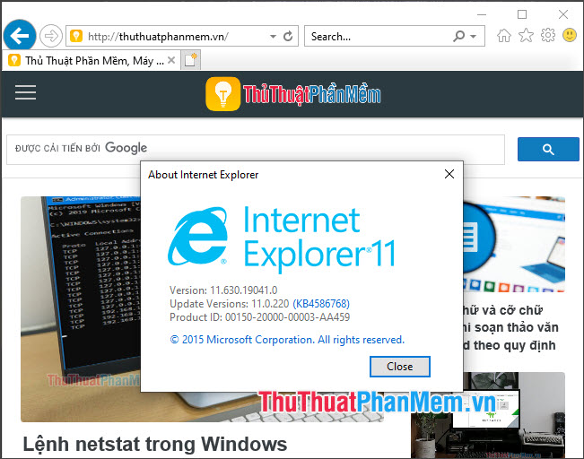 Installing Internet Explorer on Windows 10