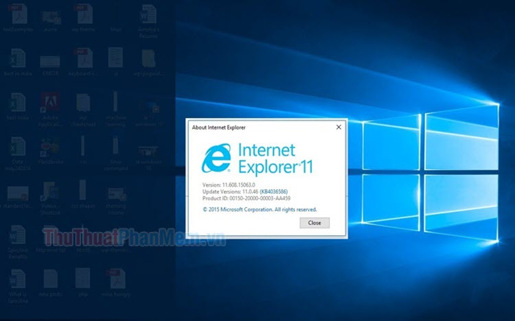 Installing Internet Explorer on Windows 10