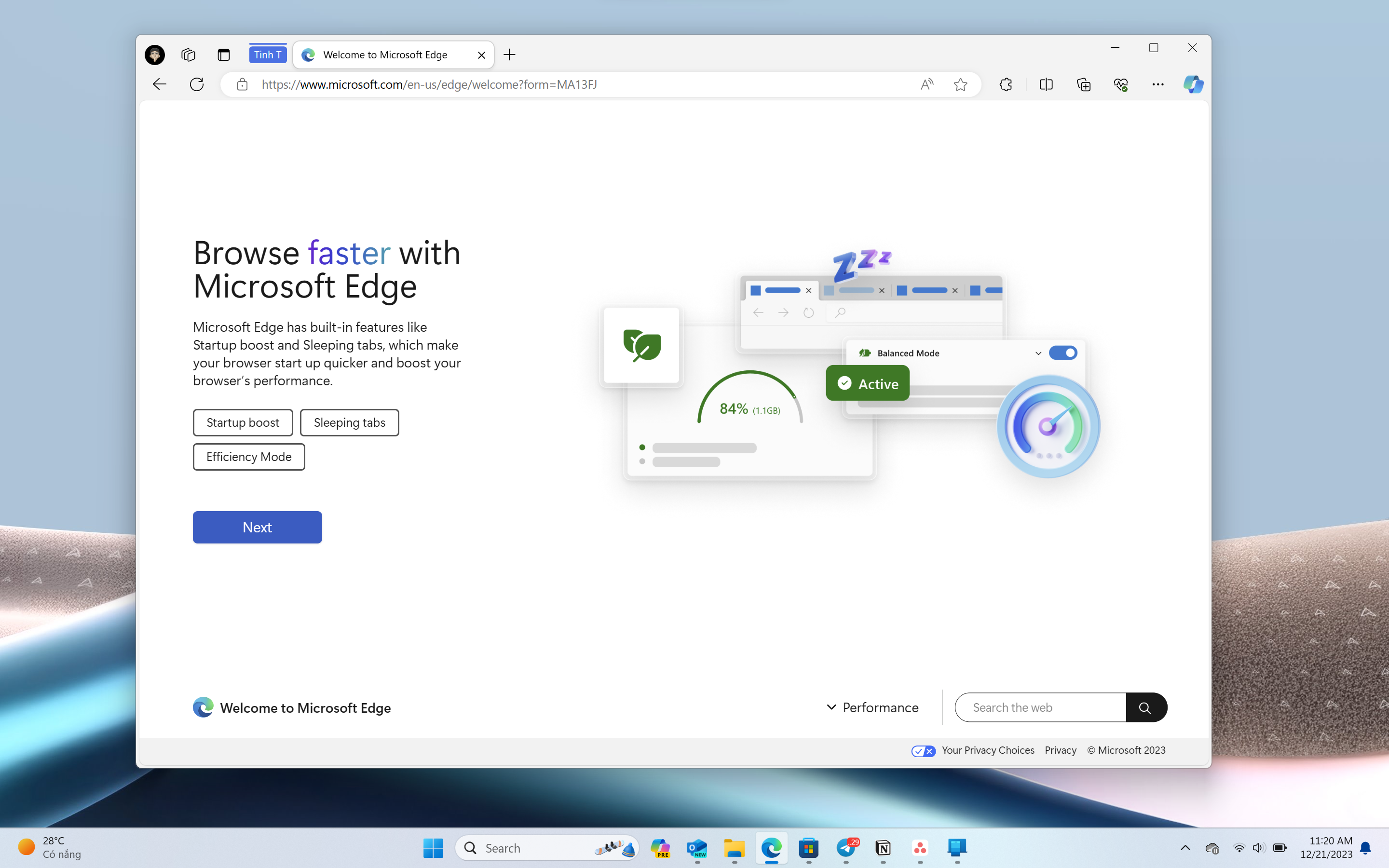 Hướng dẫn tùy chỉnh giao diện Microsoft Edge đẹp hoàn hảo