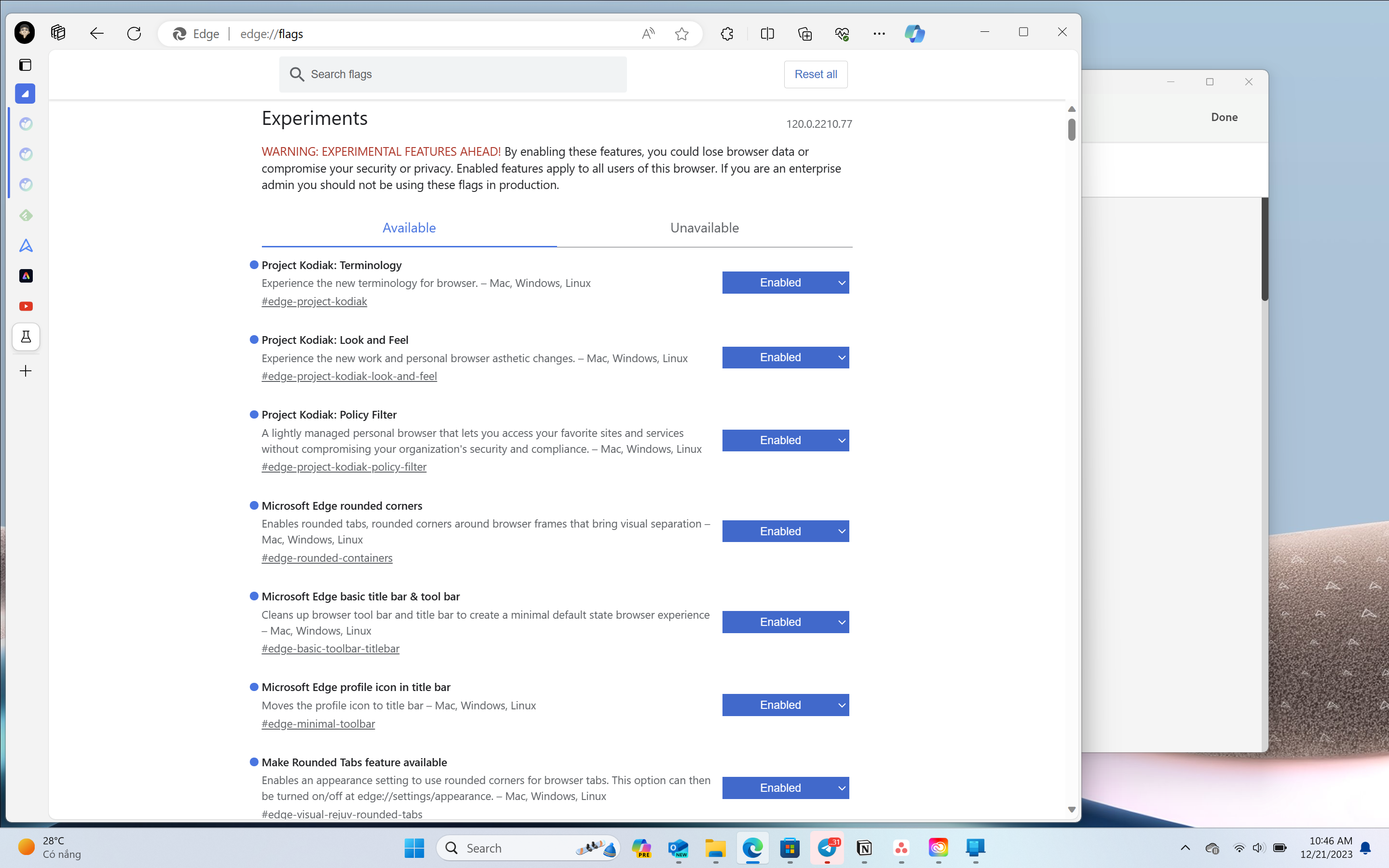 Hướng dẫn tùy chỉnh giao diện Microsoft Edge đẹp hoàn hảo