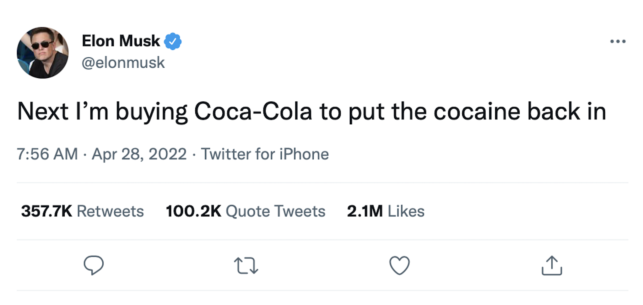 Elon Musk muốn thâu tóm Coca-Cola để tái khai thác cocaine trong đồ ...