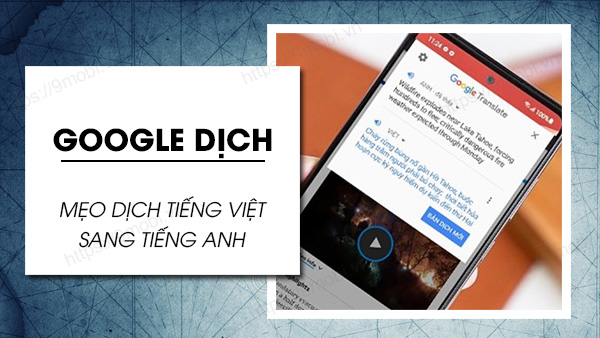 Using Google Translate from Vietnamese to English on Your Phone