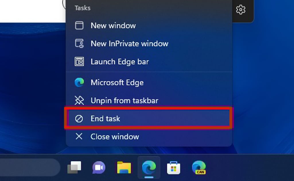 Windows 11 sẽ có thể 'kết liễu quy trình' của ứng dụng từ Taskbar?