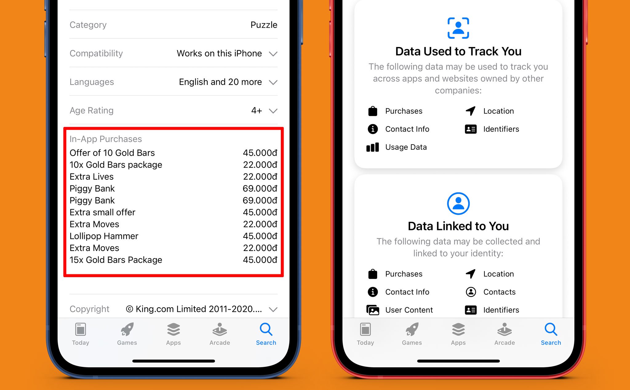 Previewing In-App Purchases and App Data Collection before Downloading ...