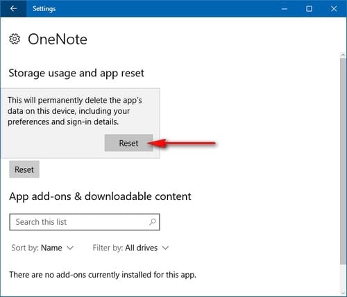How to refresh OneNote on Windows 10 and erase data effectively