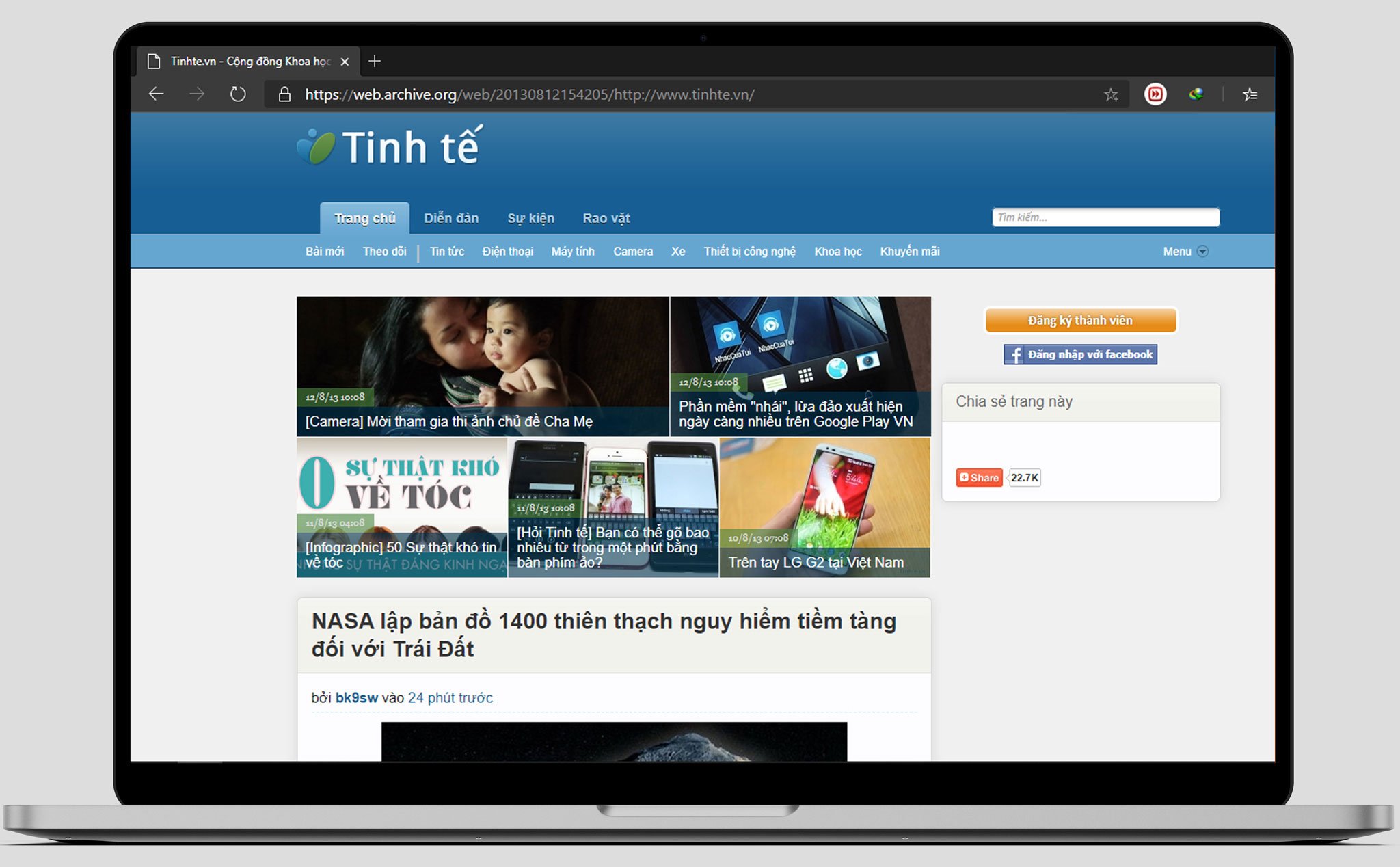 Phương pháp để đối chiếu giao diện trang web qua các thời đại