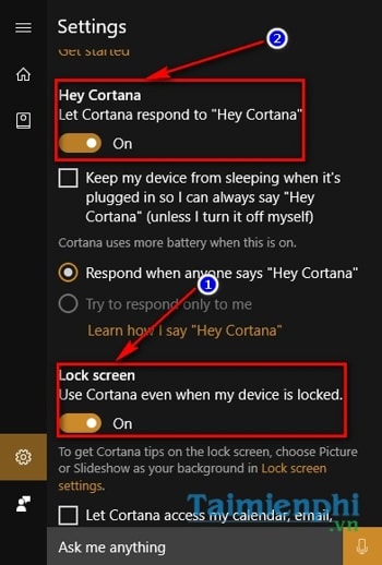 Enable Cortana on Windows 10 Anniversary lock screen