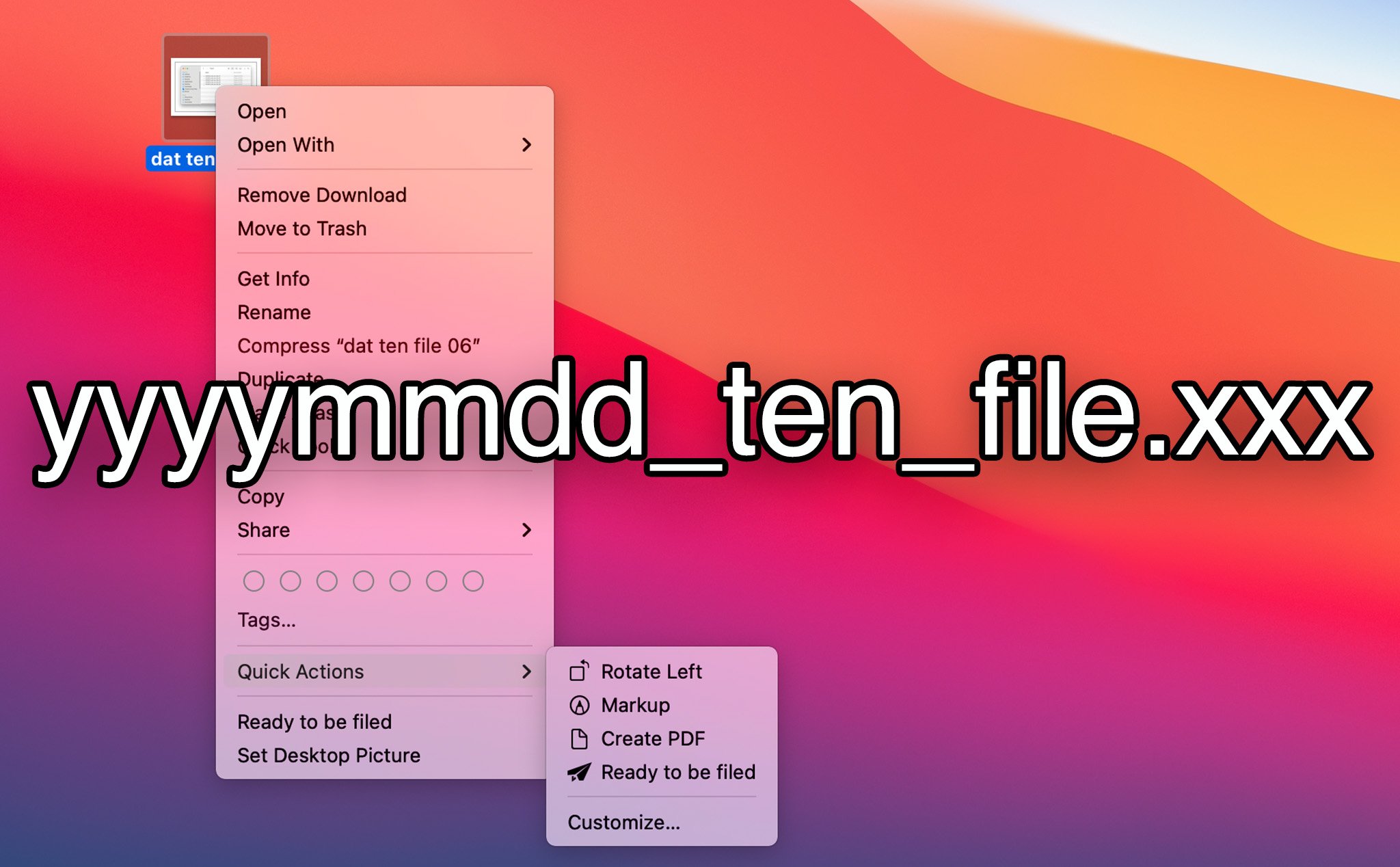 Automate renaming files based on predefined rules [MacOS]